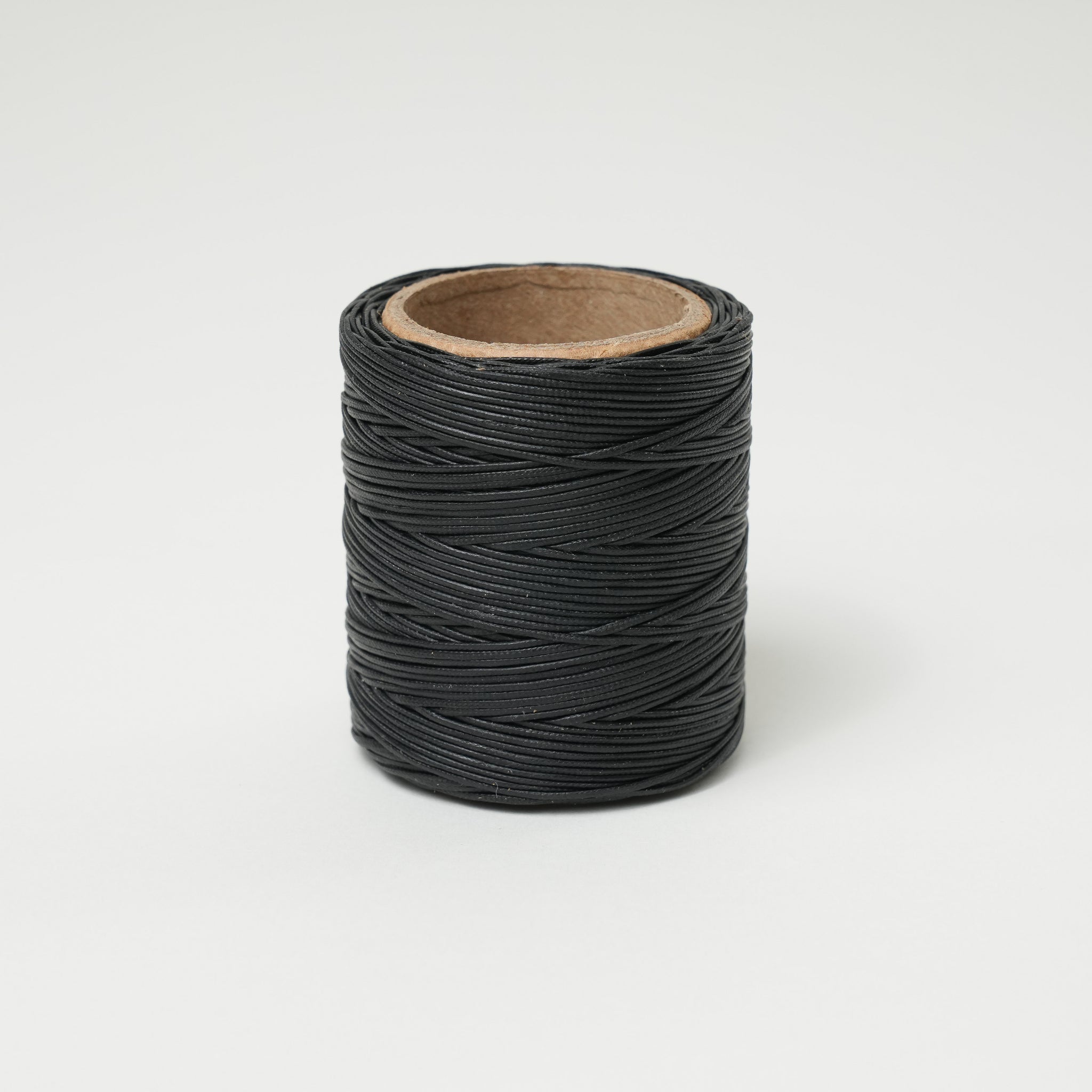 Premium Maine Thread Braided Waxed Cord: Black, 70 yard spool