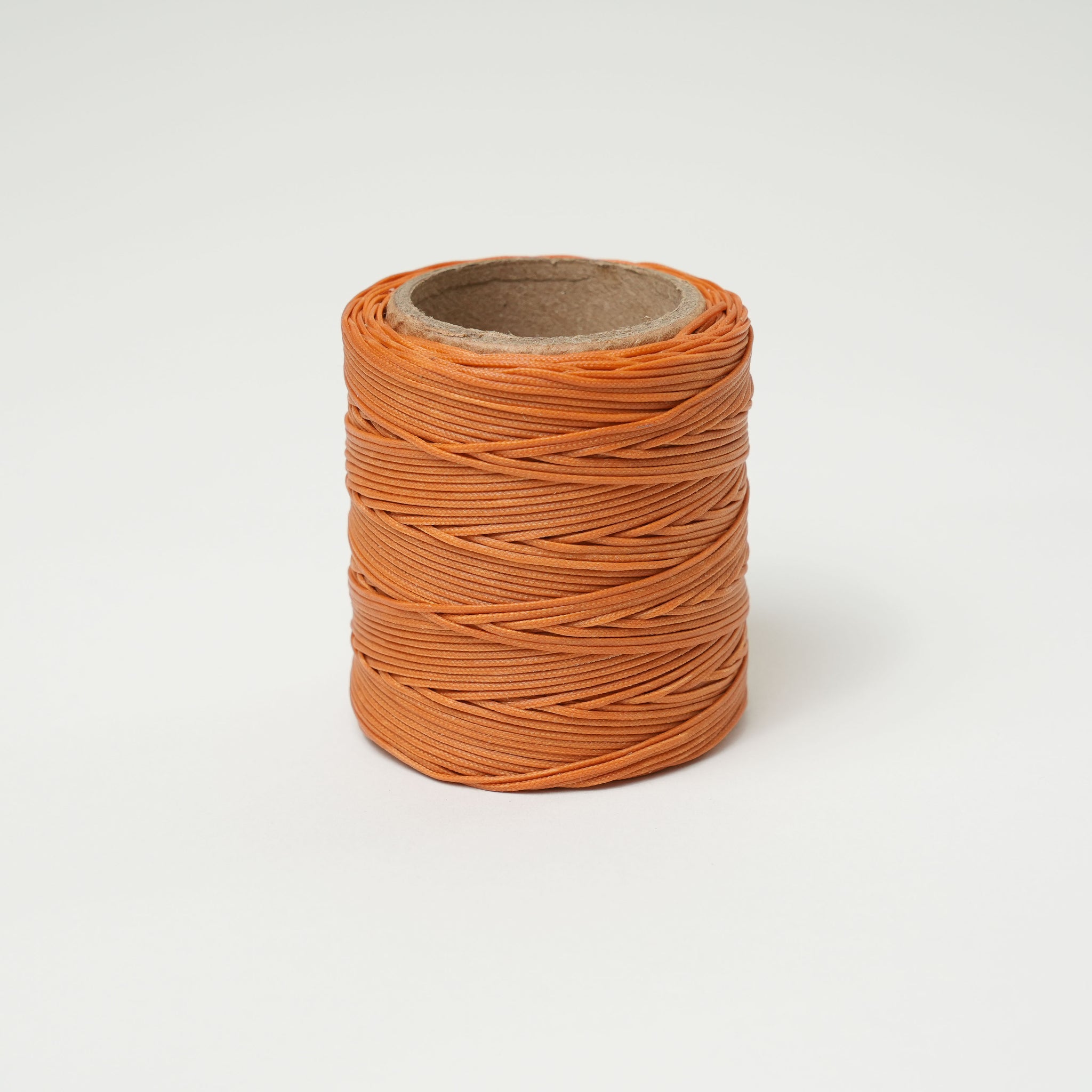 Premium Maine Thread Braided Waxed Cord: Burnt Orange, 70 yard spool