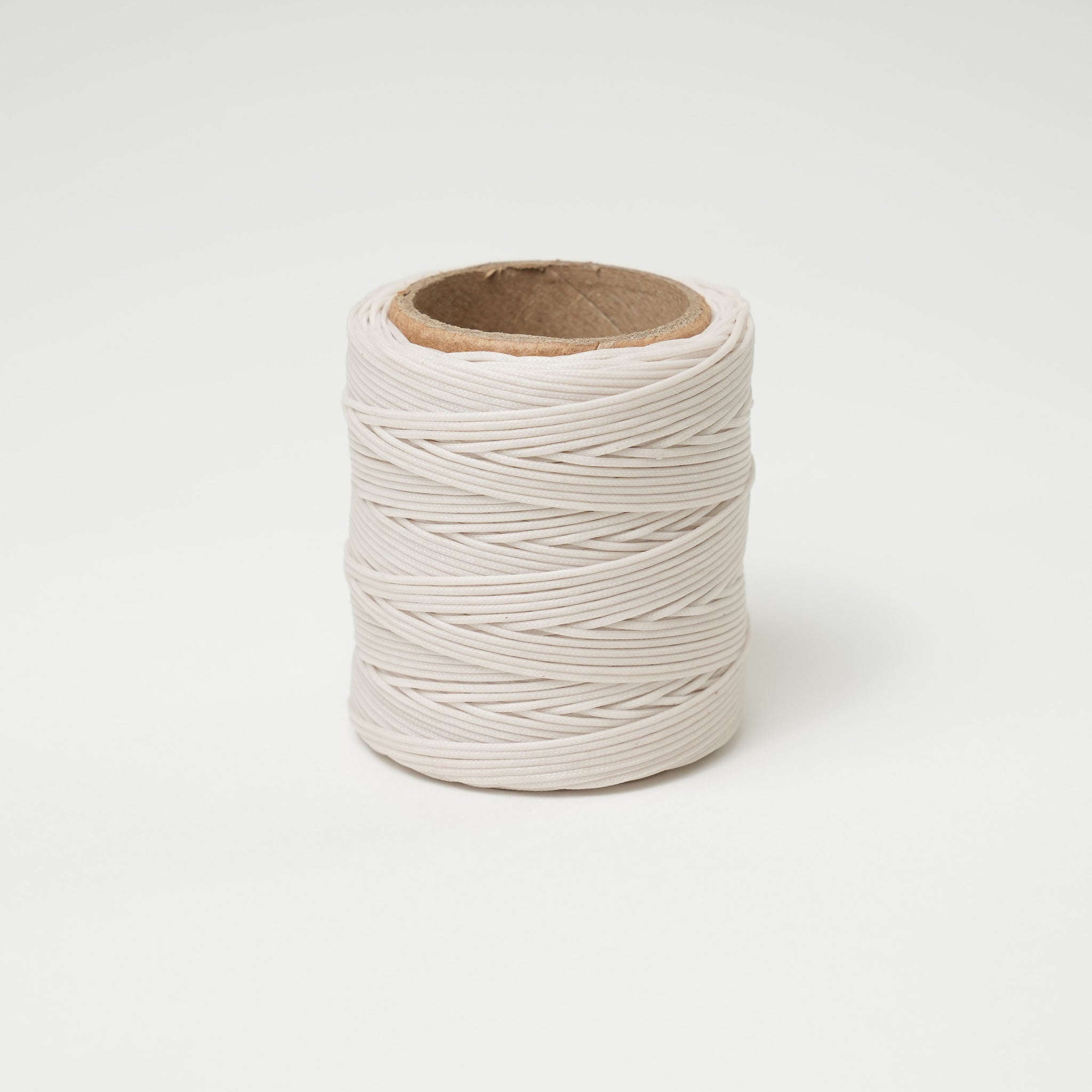 Premium Maine Thread Braided Waxed Cord: Ivory, 70 yard spool
